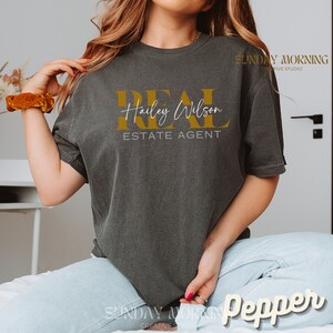 Personalized Real Estate Agent T-shirt,custom Realtor Shirt,real Estate ...