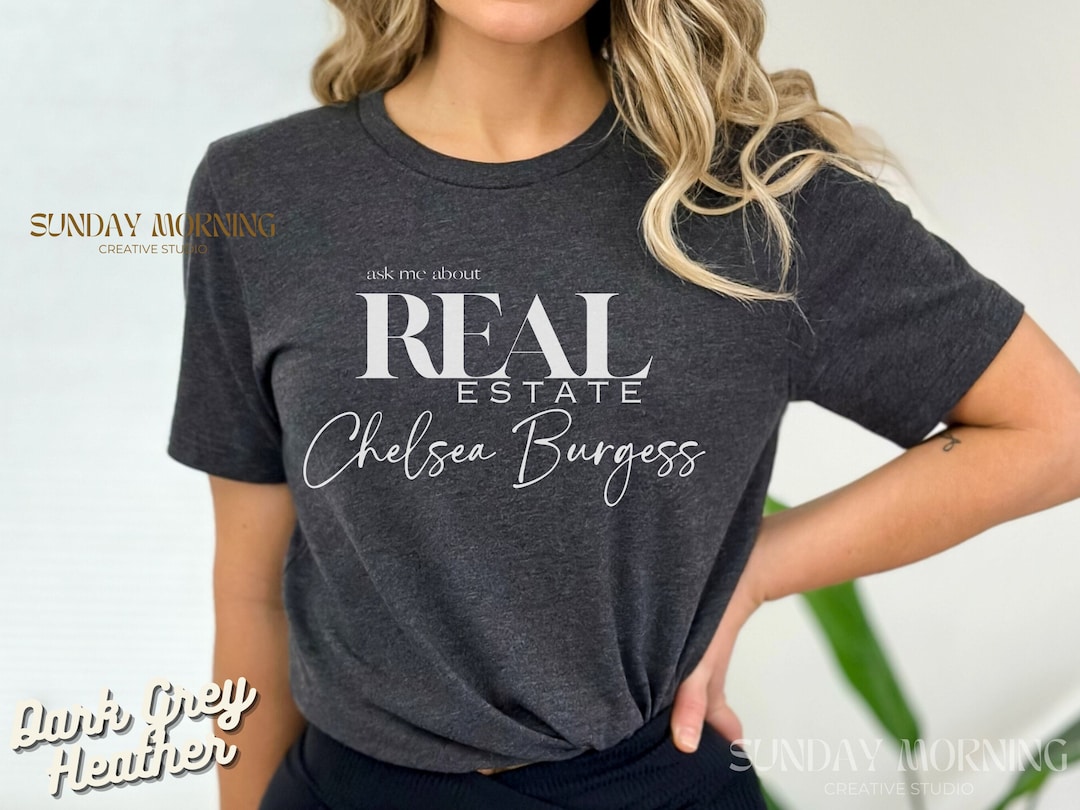 Personalized Real Estate Agent Shirt, Realtor Bella Canvas Tshirt, Real ...