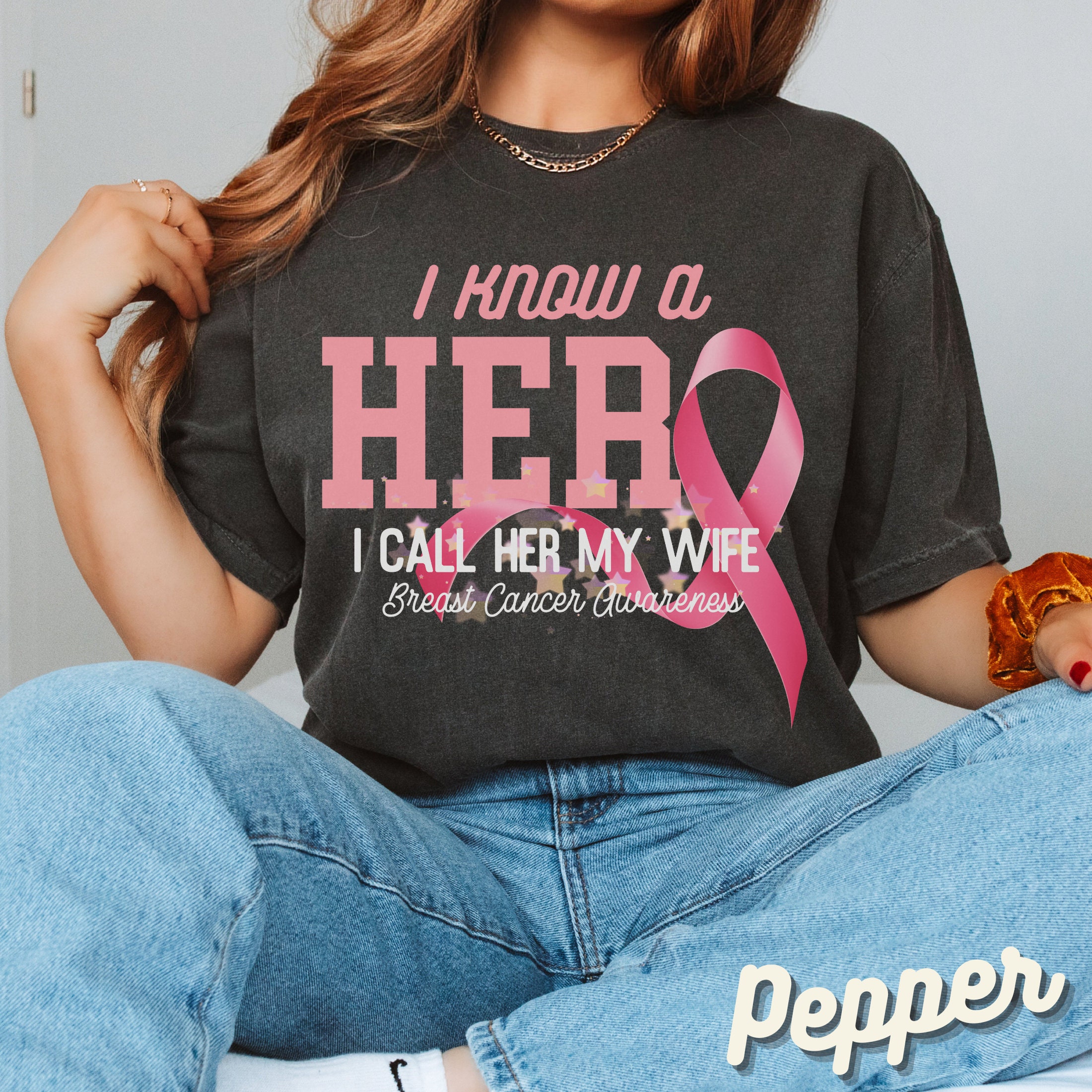 Personalized Breast Cancer Awareness Shirt Pink Cancer Ribbon - Etsy