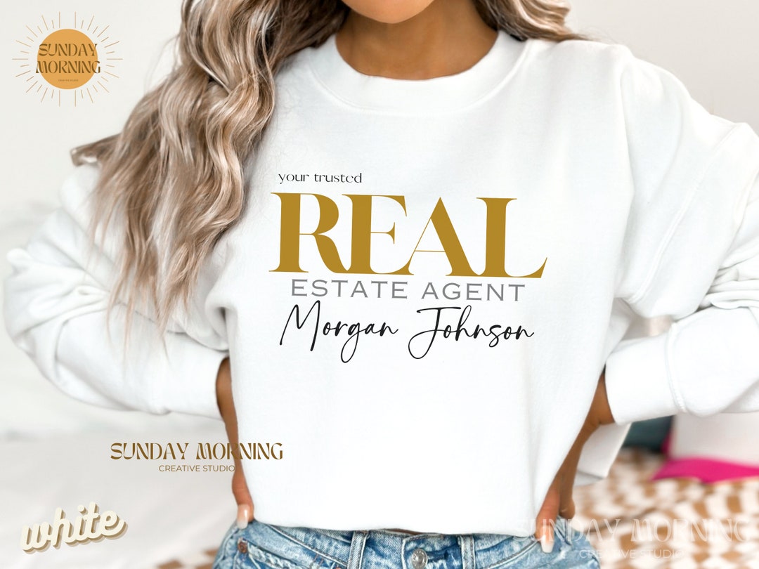 Personalized Real Estate Agent Sweatshirt, Realtor Sweatshirt, Real ...
