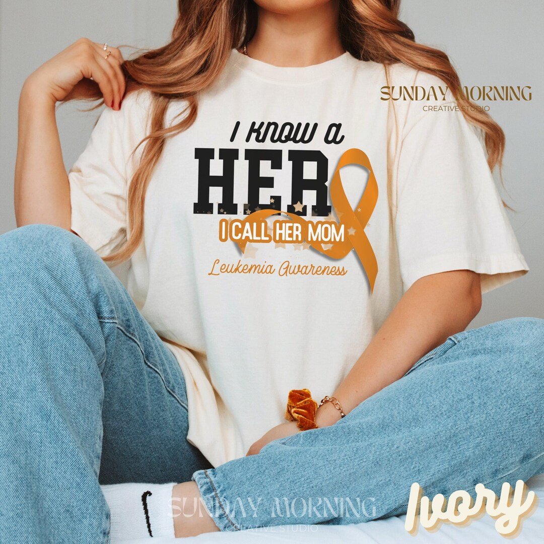 Personalized Leukemia Awareness Shirt,orange Cancer Ribbon Tshirt ...