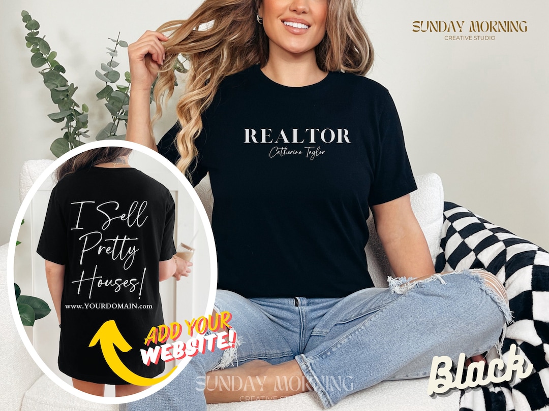 Personalized Real Estate Agent Bella Canvas Tshirt, Custom Realtor ...