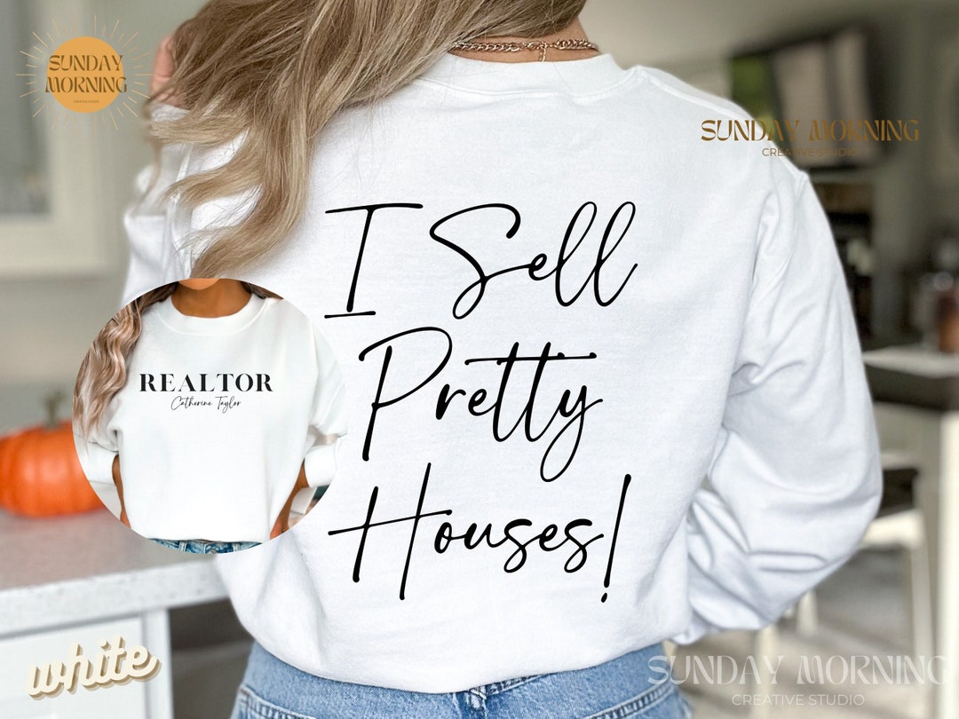 Personalized Real Estate Agent Sweatshirt, Realtor Sweatshirt, Real ...