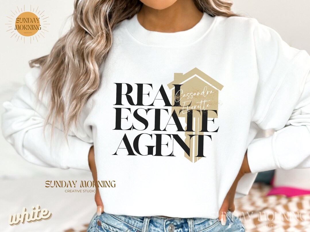 Personalized Real Estate Agent Sweatshirt, Realtor Sweatshirt, Real ...