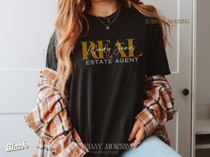 Personalized Real Estate Agent Tshirt,custom Real Estate Broker Shirt ...