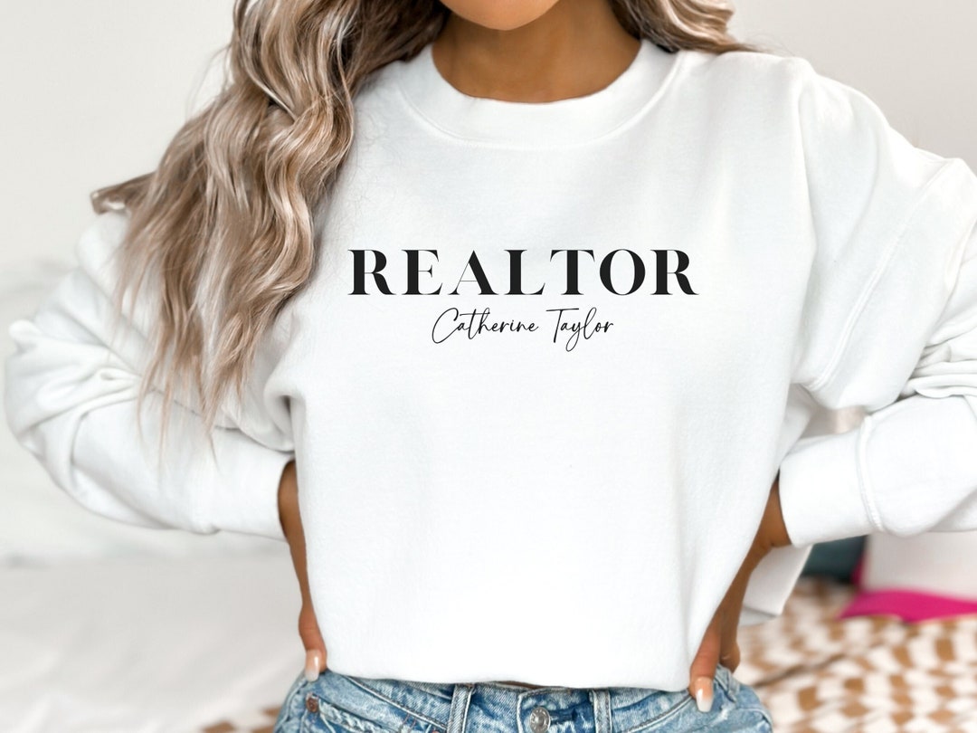 Personalized Real Estate Agent Sweatshirt, Realtor Sweatshirt, Real ...