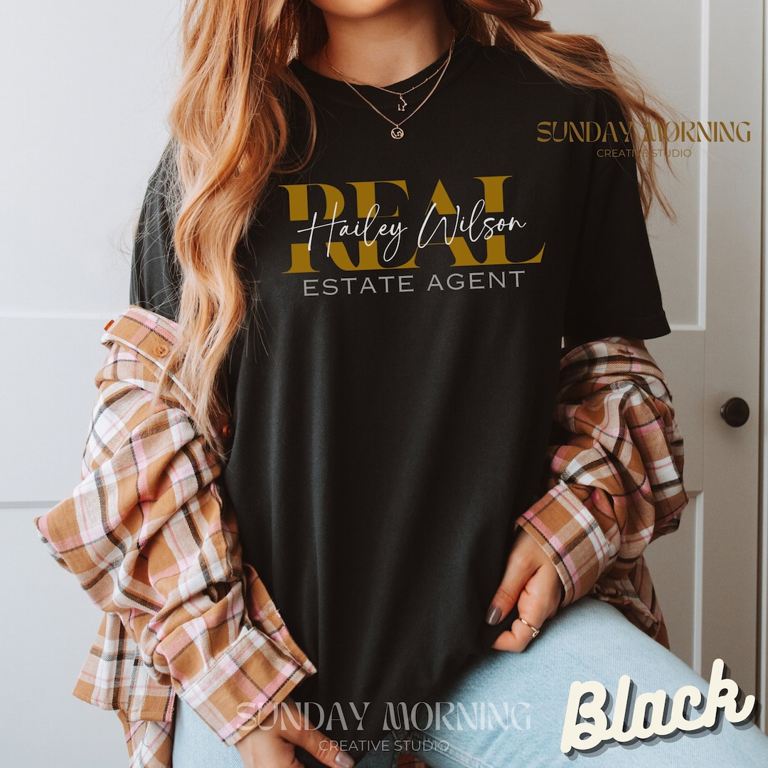 Personalized Real Estate Agent T-shirt,custom Realtor Shirt,real Estate ...