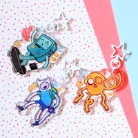 Adventure Time Finn Jake BMO Keychain Charm A Grade - Etsy