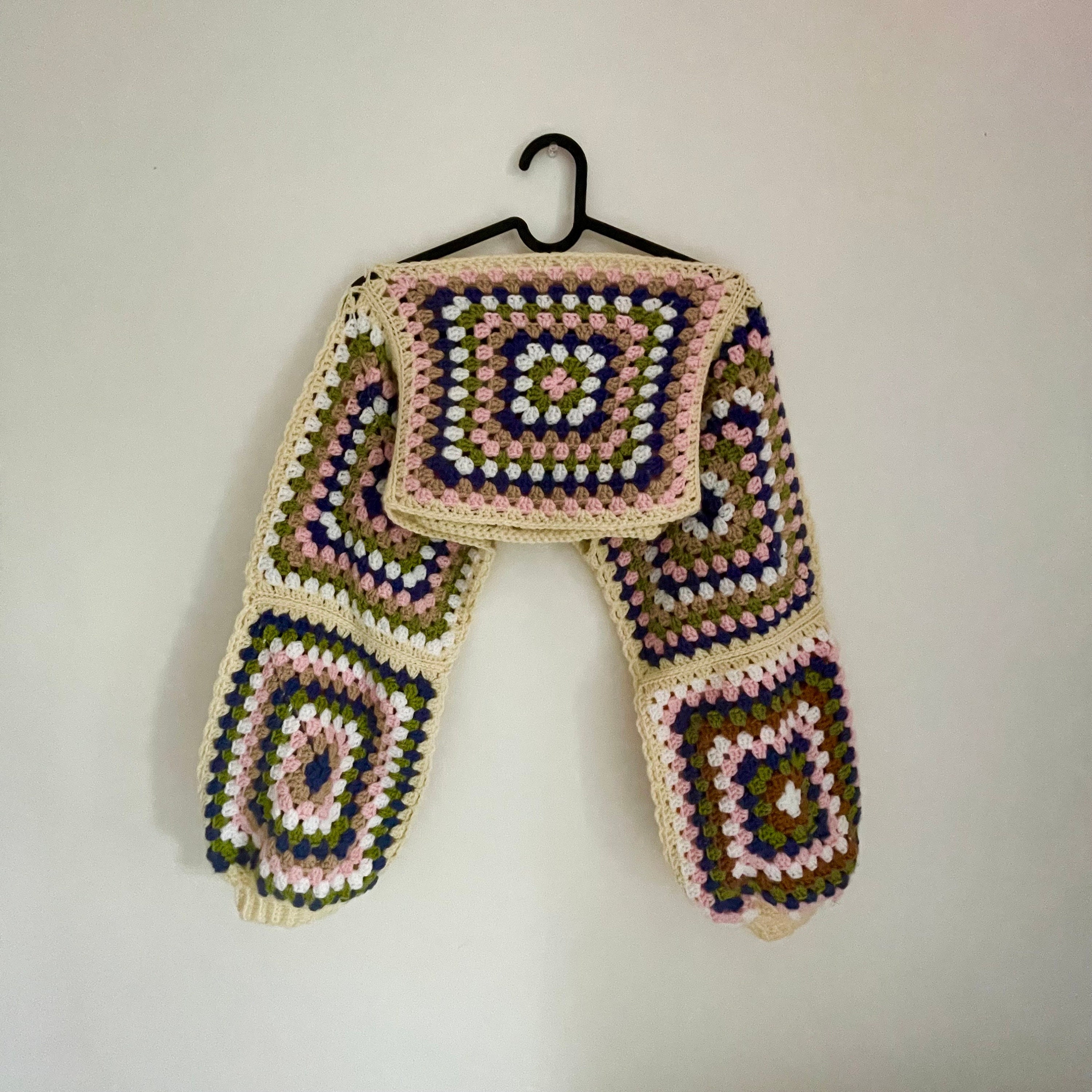 Granny Square Crochet Shrug Jumper | Crochet, Homemade, Pullover ...