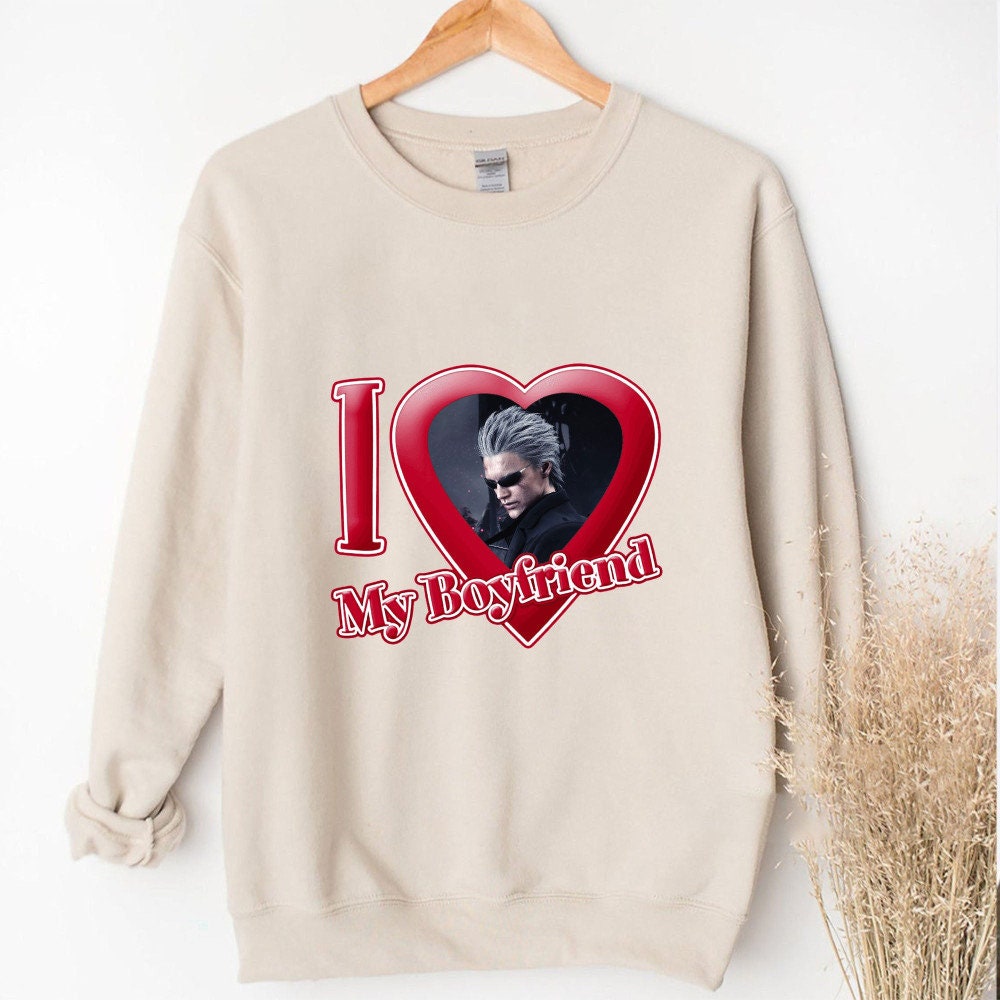 I Love My Boyfriend Vergil Shirt Vergil Devil May Cry Shirt - Etsy