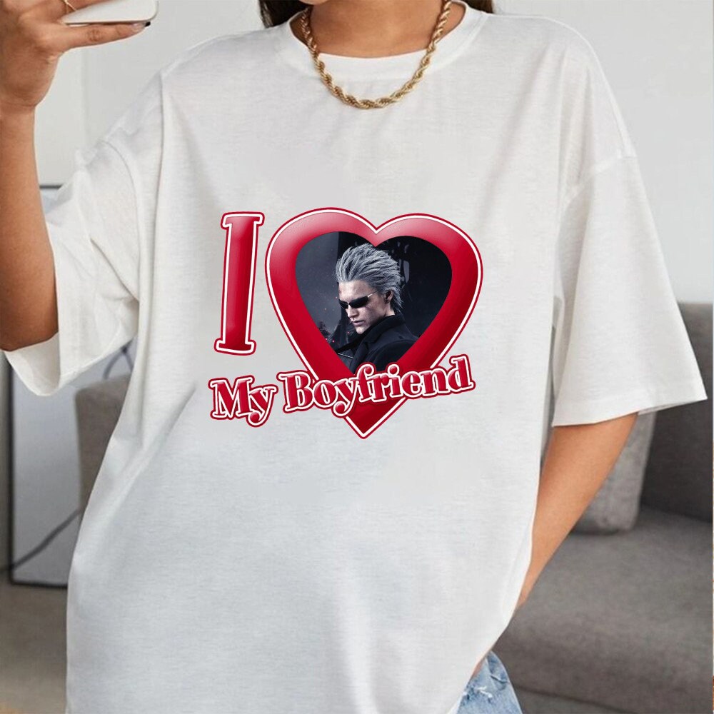 I Love My Boyfriend Vergil Shirt Vergil Devil May Cry Shirt - Etsy