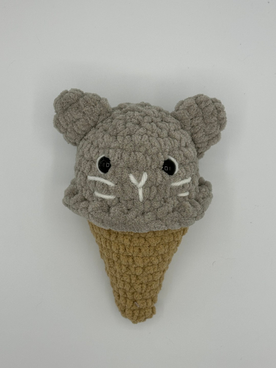 Mouse Crochet Ice Cream Cone - Etsy