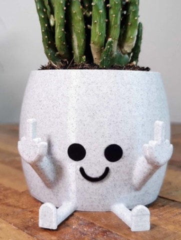 Middle Finger Happy Pot - Etsy