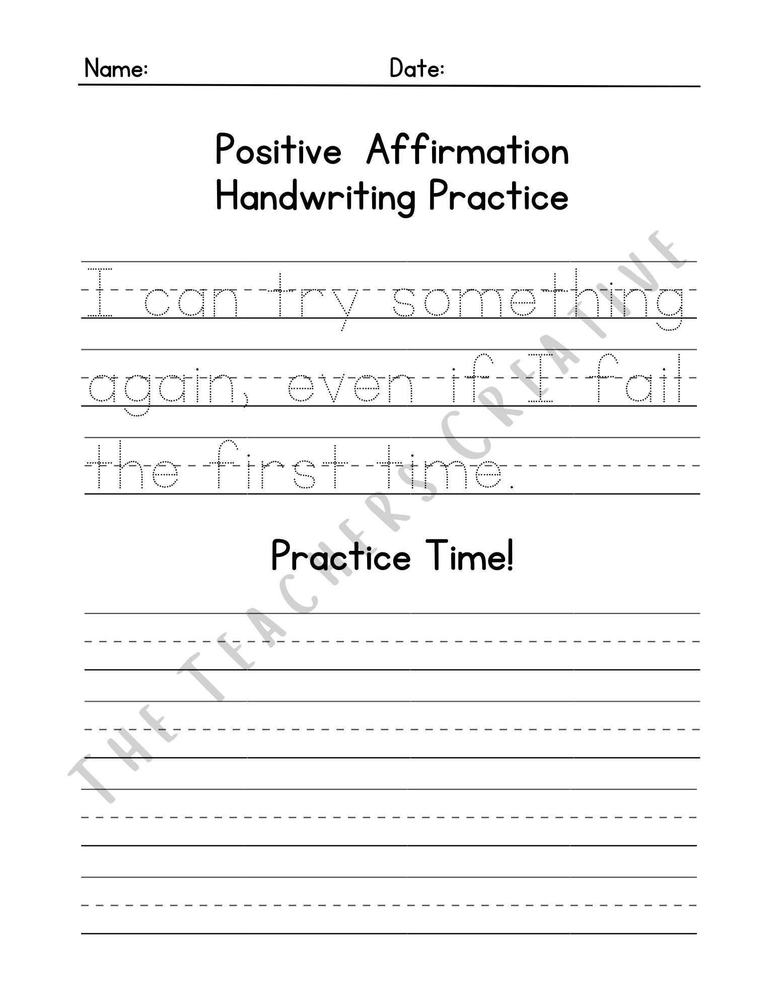 Positive Affirmation Worksheets for Kids - Etsy
