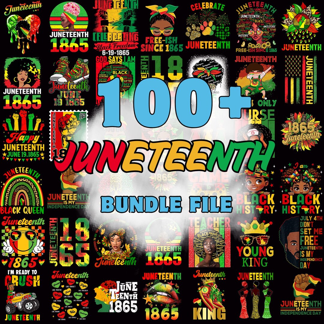 100+ Juneteenth PNG Bundle, Juneteenth Sublimation Png, Free-ish, Black ...