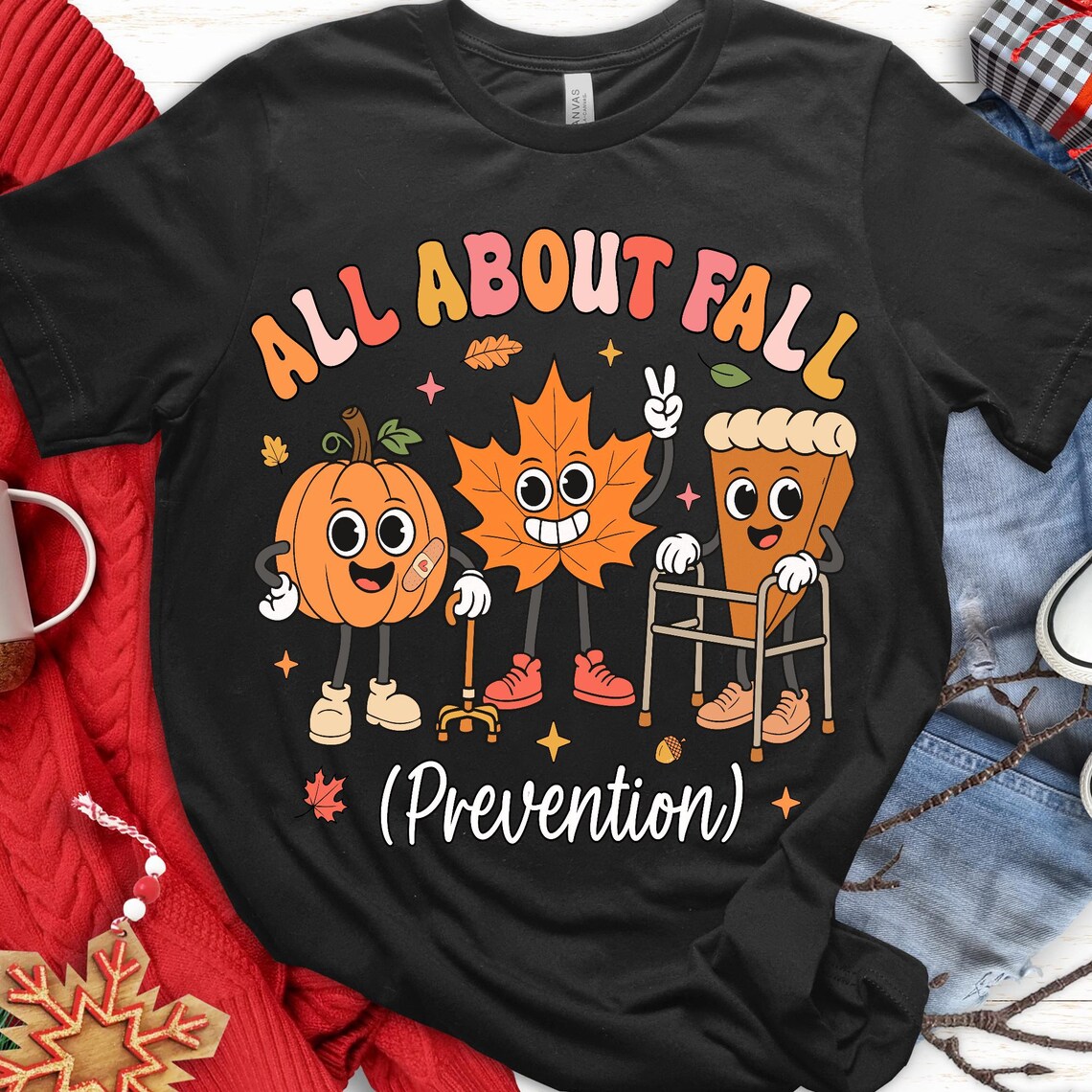 All About Fall Prevention Png, Thanksgiving Fall Nurse Shirt ...