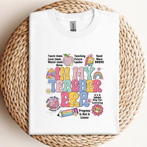 In My Teacher Era Png, 100 Days of School, Back to School, Retro School ...