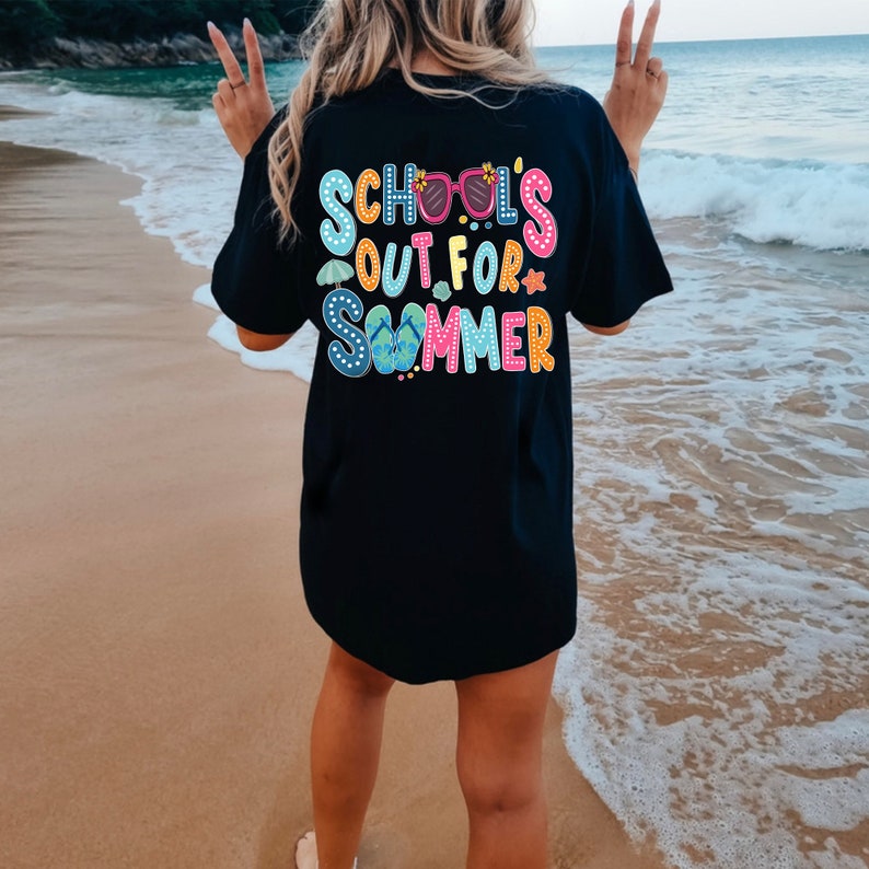 Last Day of School Retro Schools Out for Summer Teacher PNG, Peace Out ...