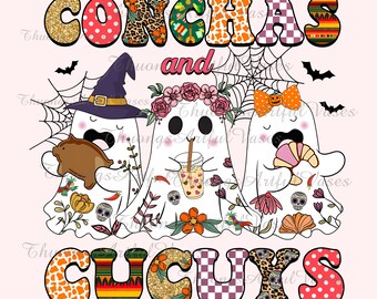 Conchas and Cucuys PNG, Mexican Ghost Png, Spooky Season Png, Spooky Conchas Png, Conchas Png ...