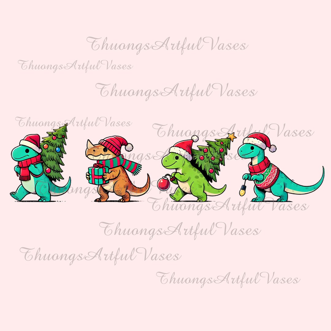 Dinosaurs Christmas Png, Merry Dinomas Png, I Believe in Santa and ...