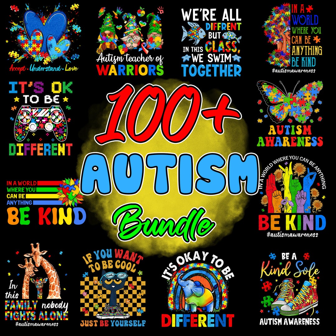 100+ Autism Designs Bundle, Autism Awareness Png, Autism Quote Png, Au ...