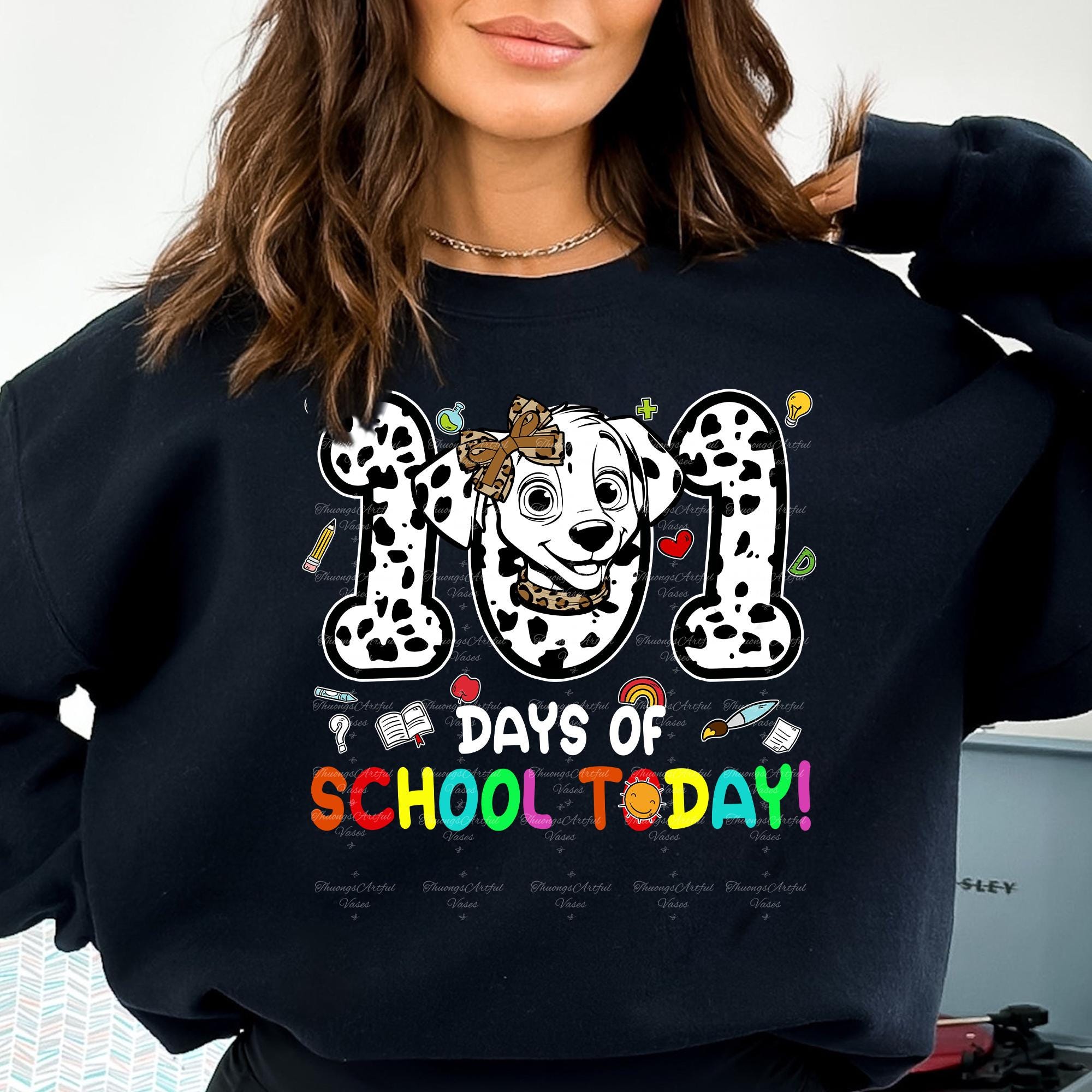101 Days of School Dalmatian Dog Png, 101 Days of School Png, I ...
