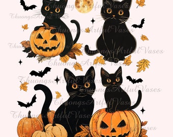 Cat Pumpkin Png, Autumn Png, Halloween Cat Mama Png, Ghost Cat Png ...