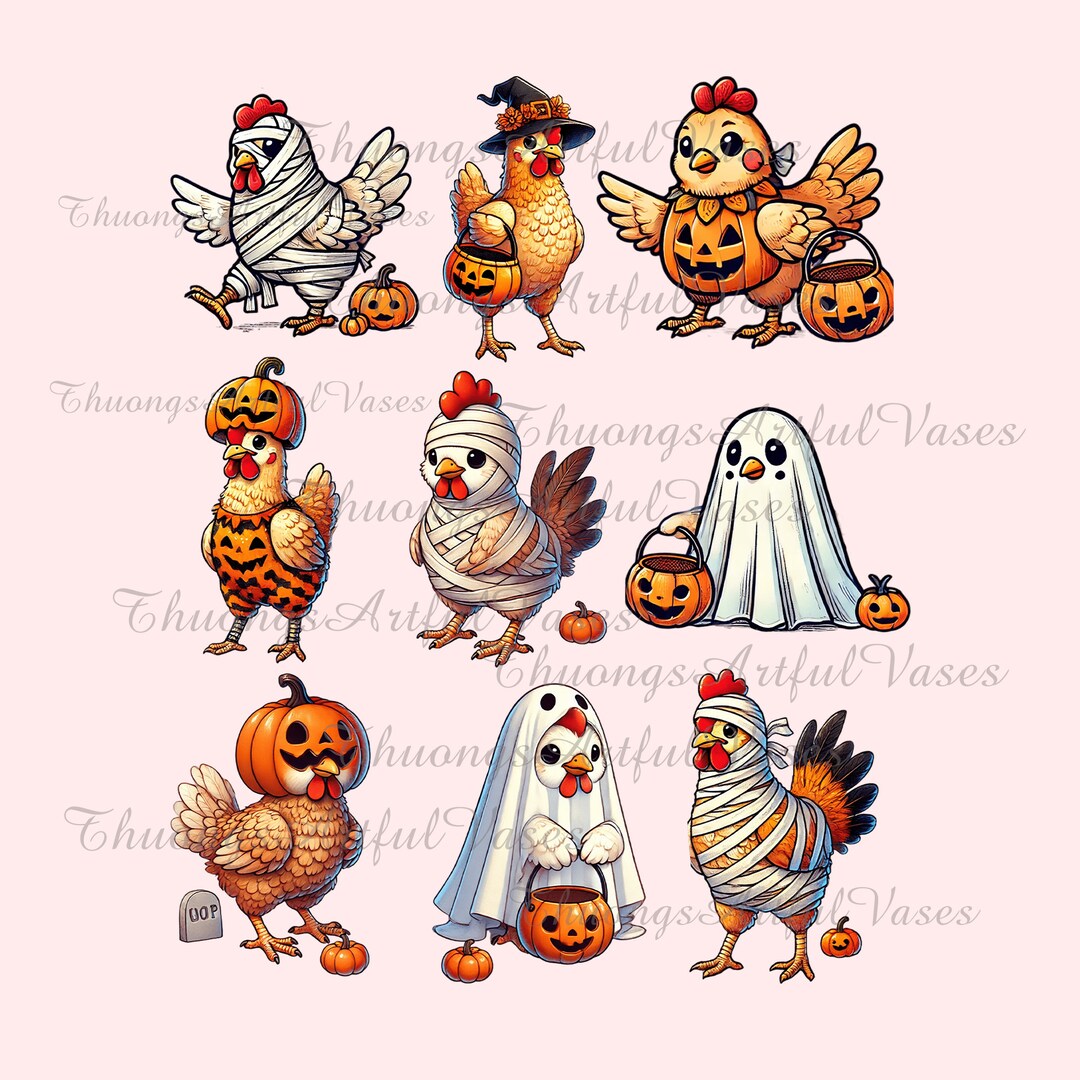 Halloween Funny Chickens Png, Funny Gift for Chicken Lovers, Cute Witch ...