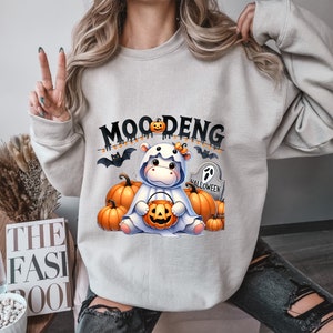 Funny Moo Deng Halloween Png, Bouncy Pig Png, Baby Hippo Png, Moo Deng ...