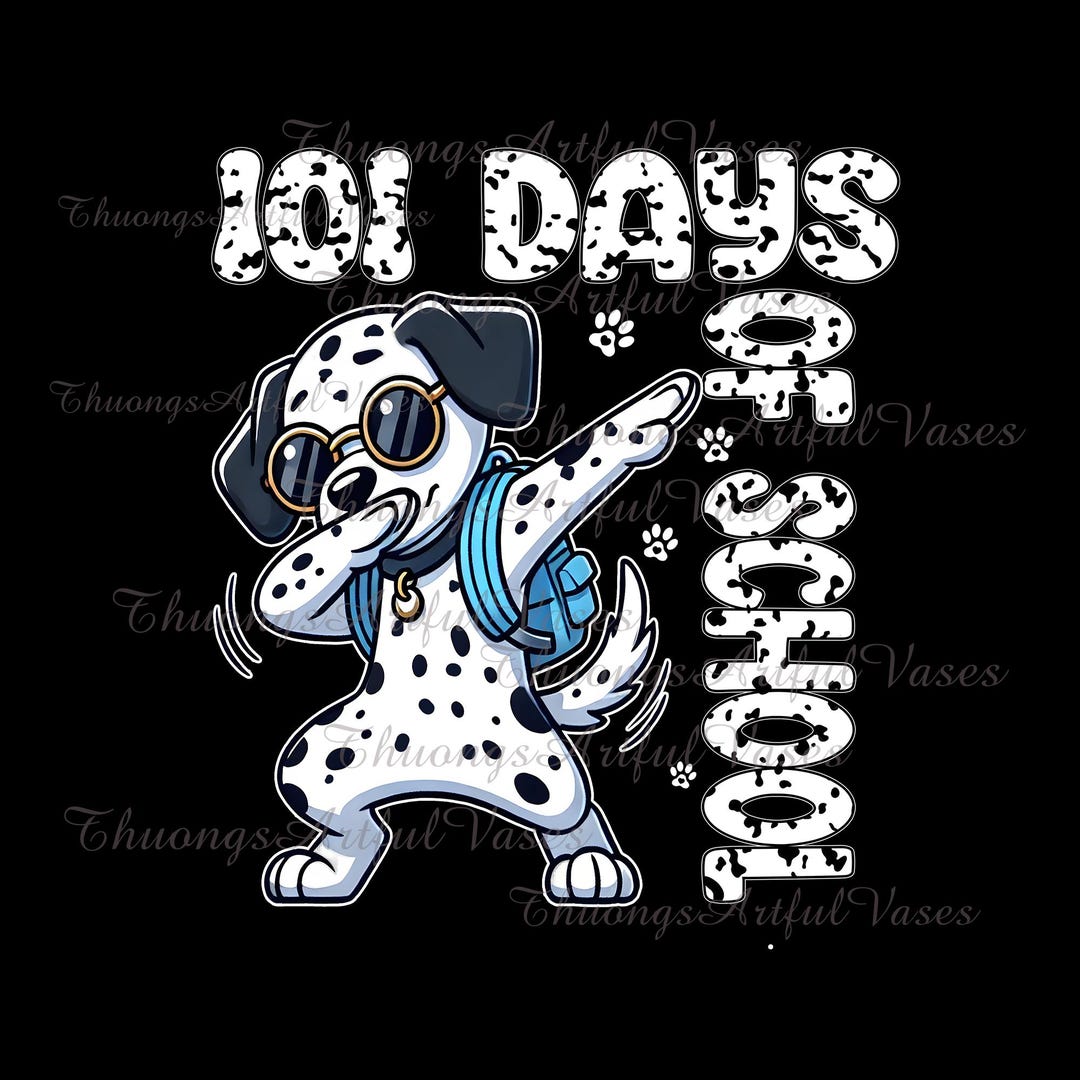 101 Days of School Dalmatian Dog Png, Kindergarten Png, 101 Days of ...