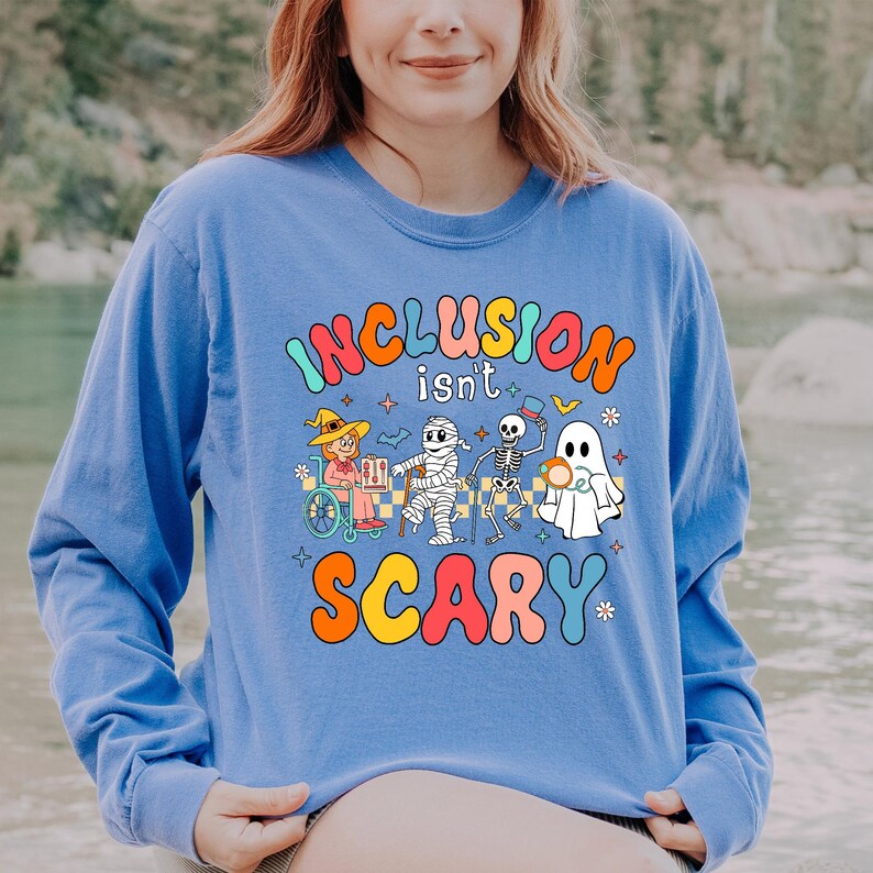 Inclusion Isn't Scary Halloween PNG, Halloween Sped Teacher Tee ...