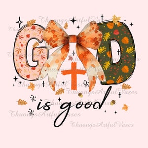 God is Good Png, Fall Christian Png, Autumn Pumpkin Png, Christian ...