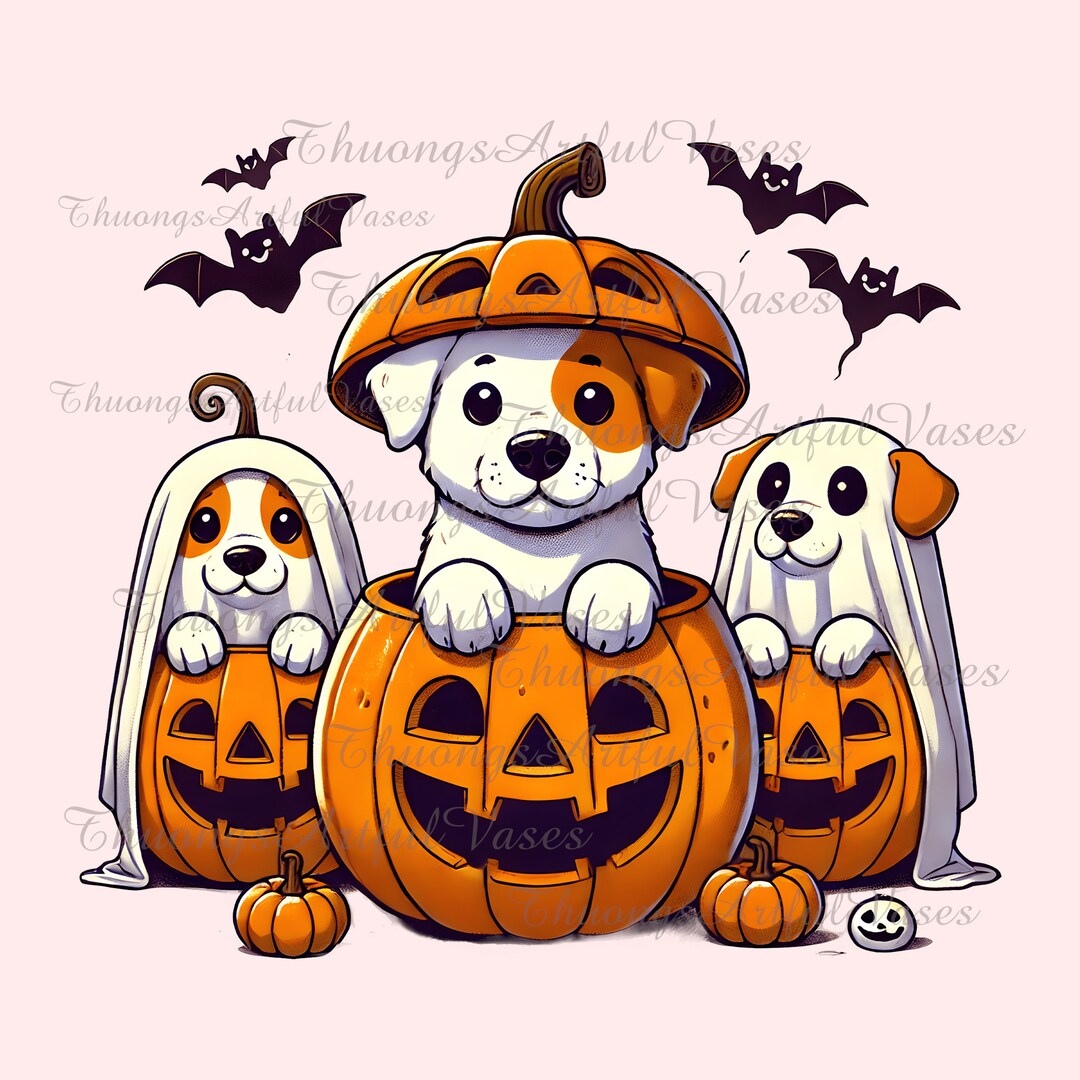 Funny Halloween Dog Png, Cute Dogs Halloween Png, Silly Dogs Playing ...