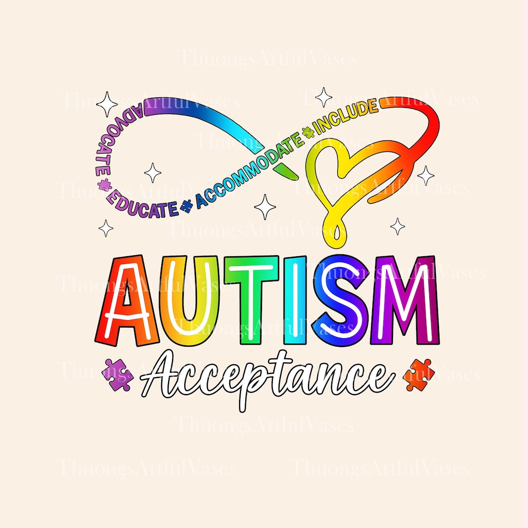 Autism Acceptance PNG, Autism Awareness Advocate Png, Special Education ...
