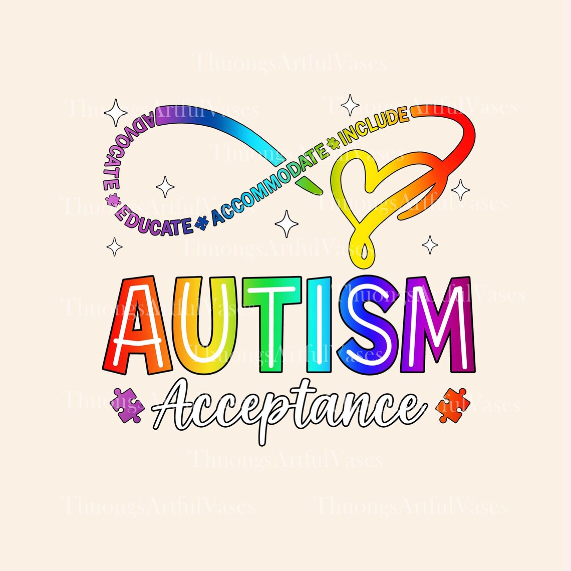 Autism Acceptance PNG, Autism Awareness Advocate Png, Special Education ...
