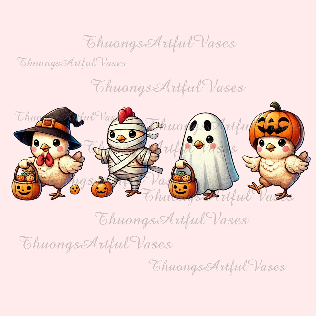 Halloween Funny Chickens Png, Cute Witch Chicken Png, Funny Gift for ...