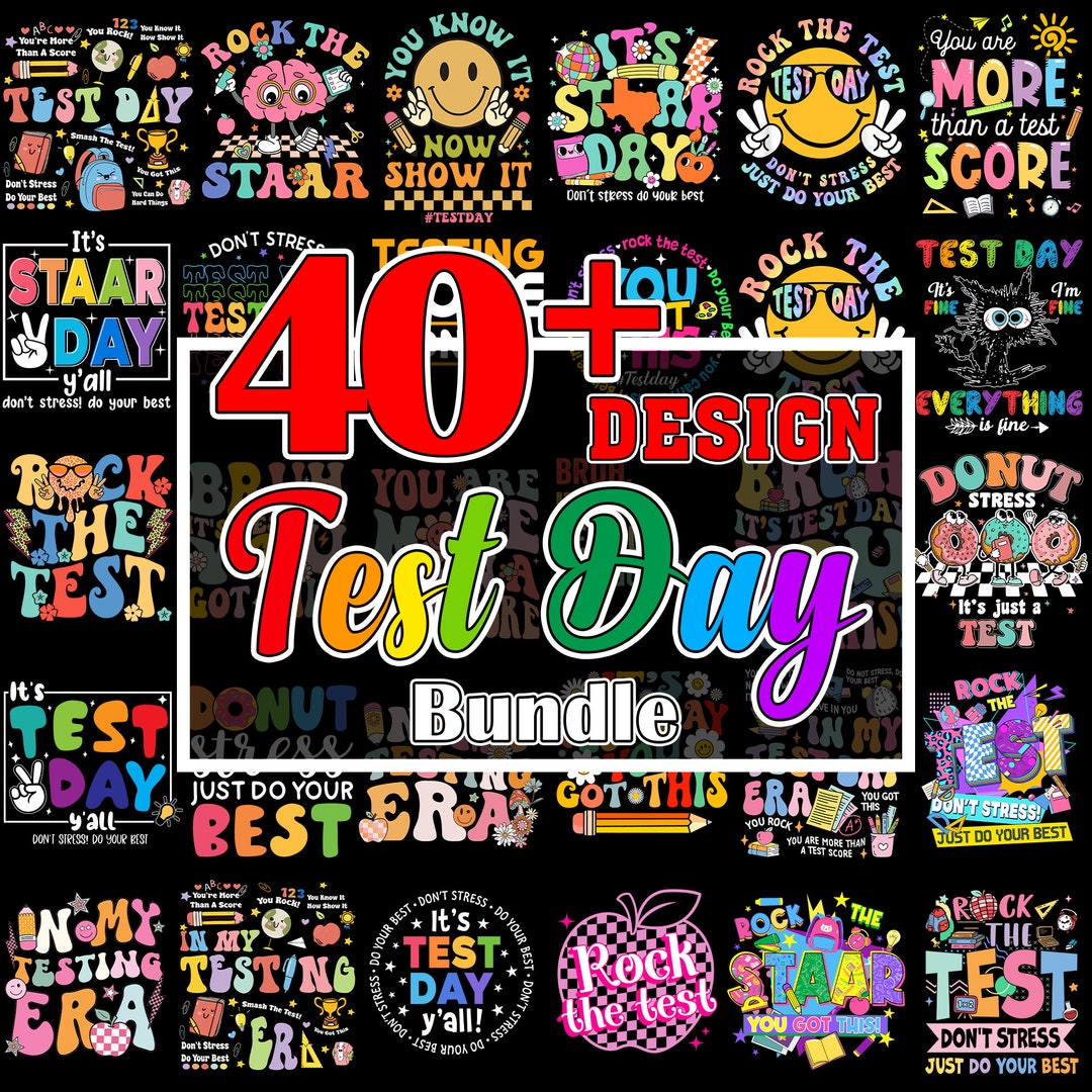 40+ Test Day Png Bundle, Testing Day Sublimation, State Testing Png ...