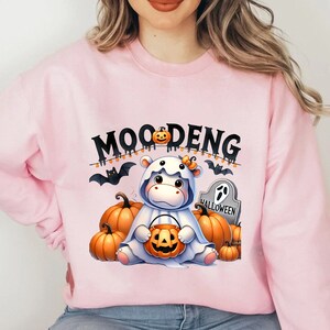 Funny Moo Deng Halloween Png, Bouncy Pig Png, Baby Hippo Png, Moo Deng ...