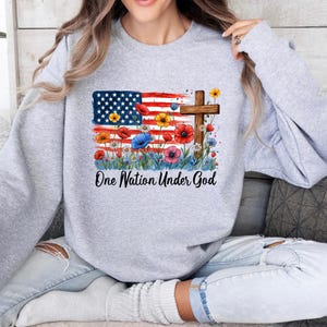 One Nation Under God Png, 4th of July Christian Patriotic Sublimation ...