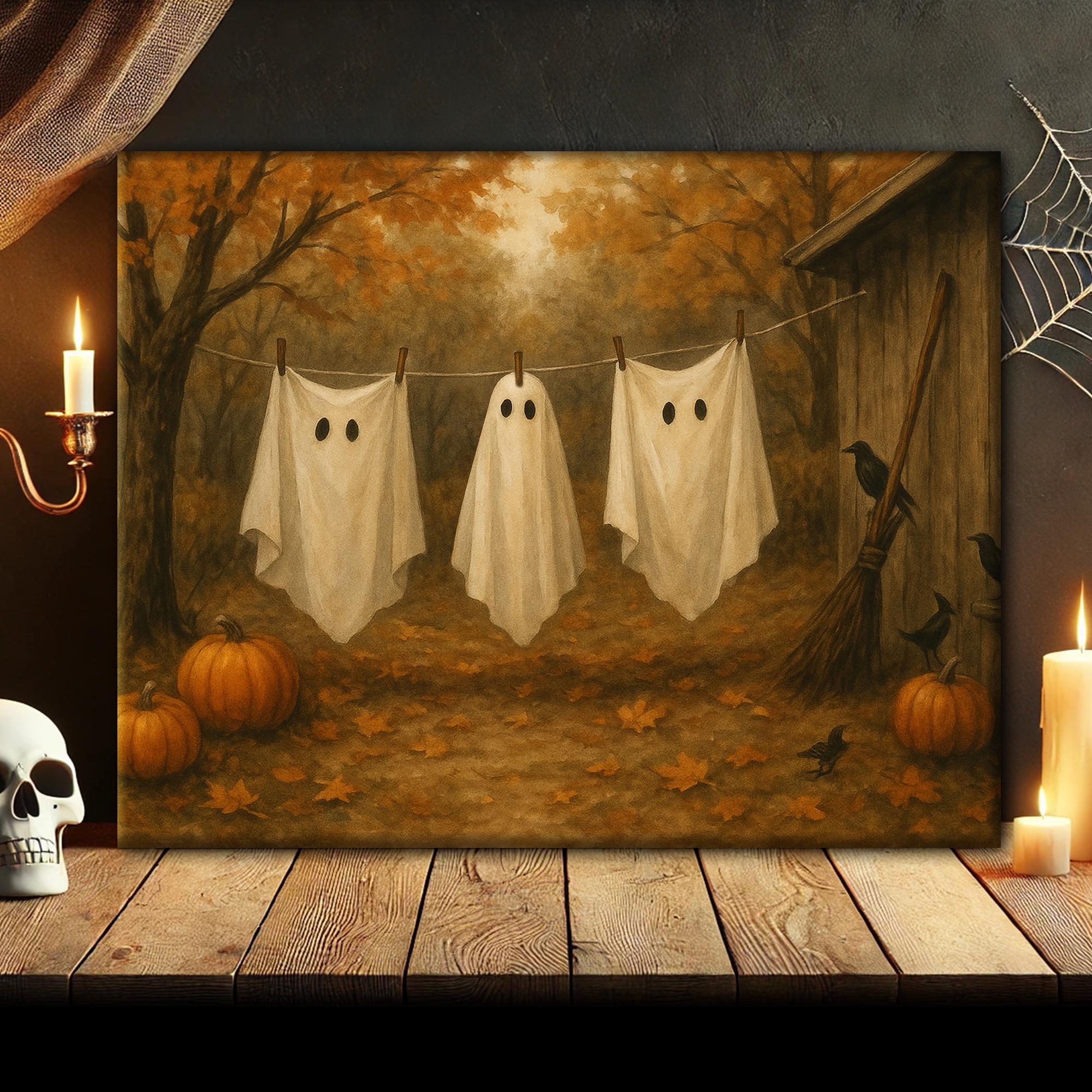 Halloween Laundry Room Poster, Farmhouse Halloween Decor, Gothic Wall ...