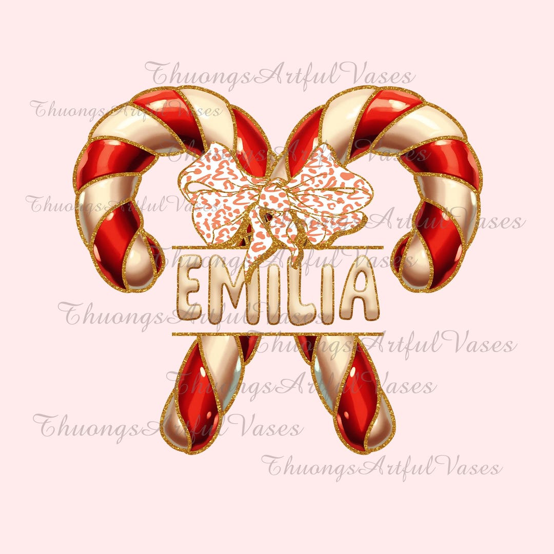 Custom Christmas Candy Cane Png, Family Christmas Shirt, Christmas ...
