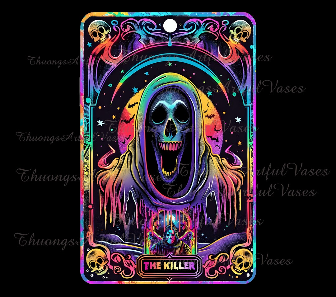 Halloween Ghostface the Killer Tarot Card Png, Horror Fan Art, Horror ...