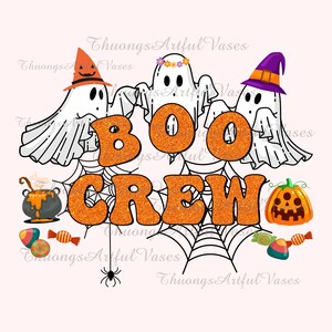 Boo Crew Halloween Png, Boo Ghosts Png, Halloween Boo Crew Welcome Png ...