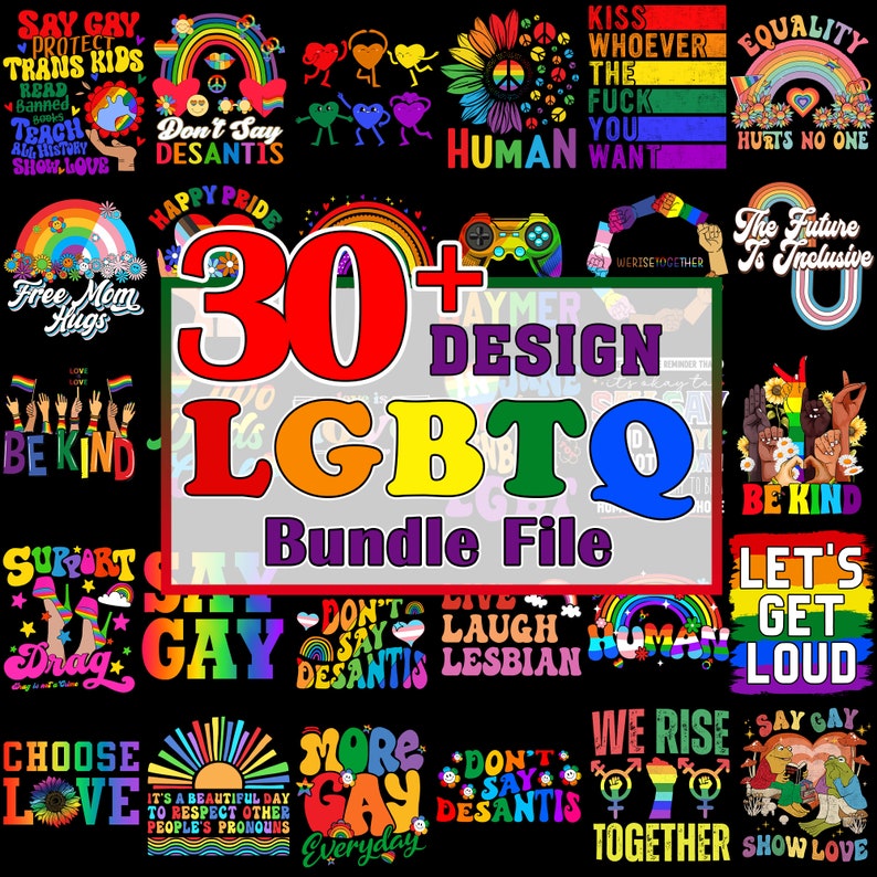 Gay Pride Png Bundle, 30+ LGBT Png Bundle, Pride Month LGBT Design ...