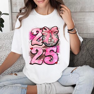 Pink Disco 2025, Happy New Year 2025 Png, Hello 2025 Png, Disco Ball ...