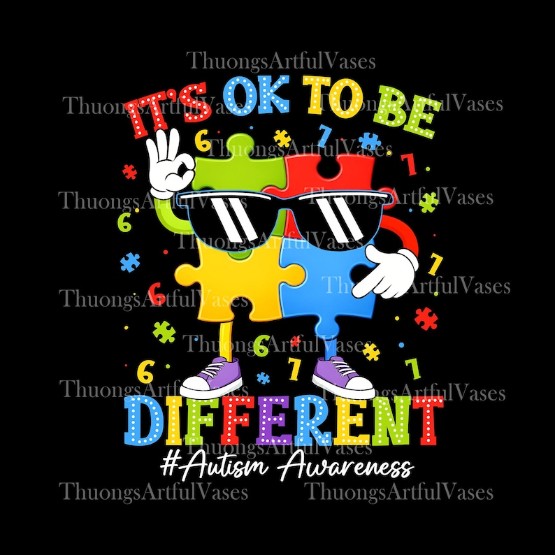 Its OK to Be Different Puzzle Autism Awareness PNG, Special Education ...