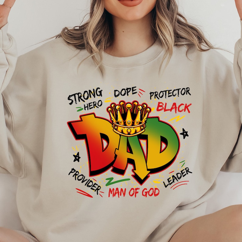 Juneteenth Dad Sublimation Design Png, Black Dad Graffiti Png ...