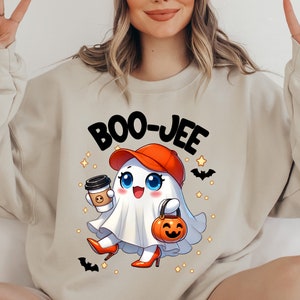Boo-jee Halloween Png, Cute Ghost Png, Boo Jee Ghost Png, Boo Coffee ...