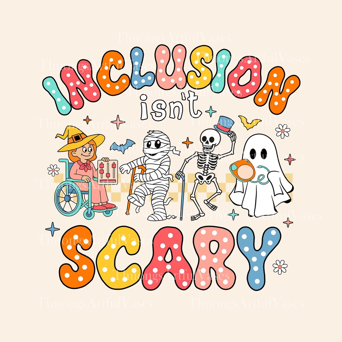 Inclusion Isn't Scary Halloween PNG, Halloween Sped Teacher Tee ...