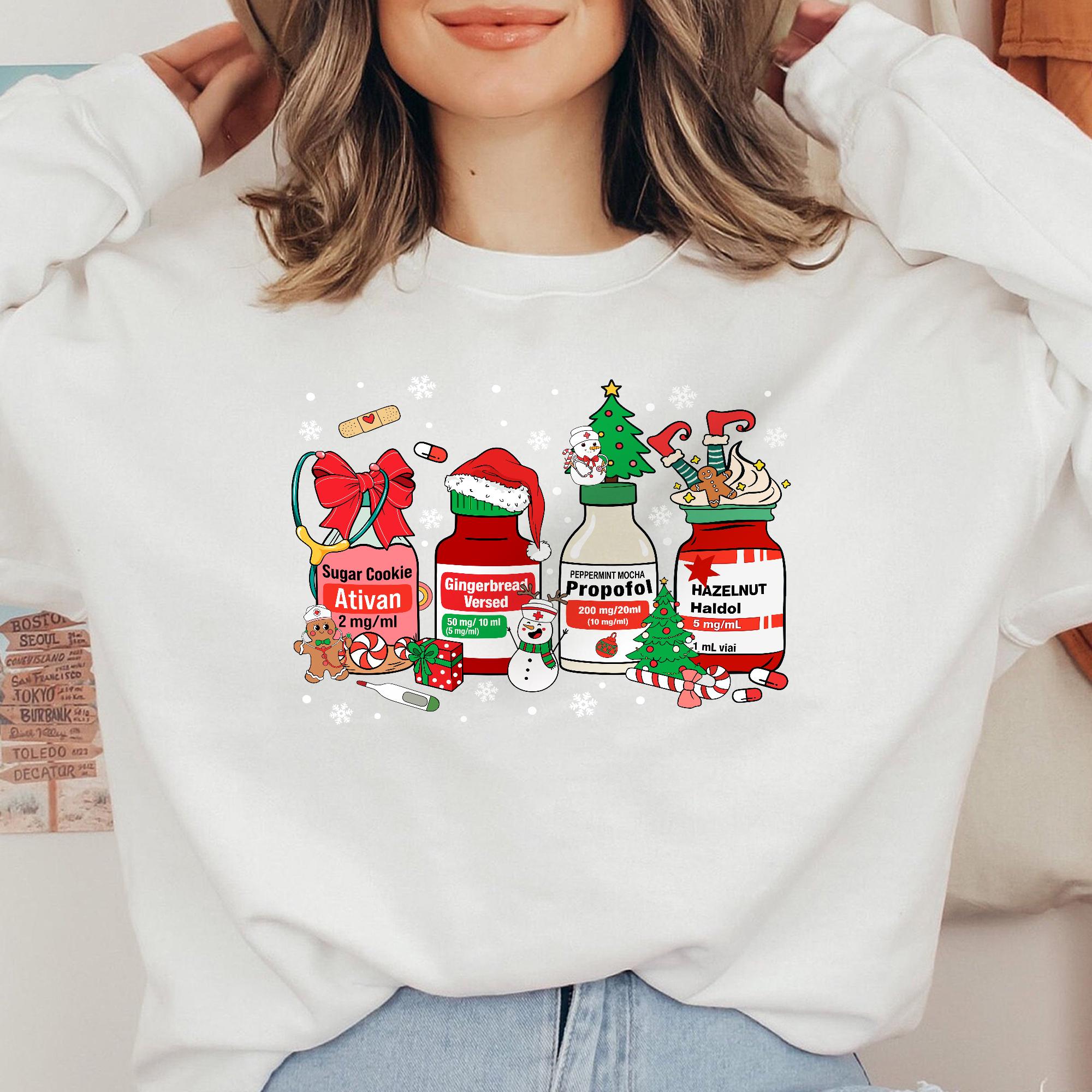 Peppermint Mocha Propofol PNG, Cute Christmas Nurse Png, Medical ...